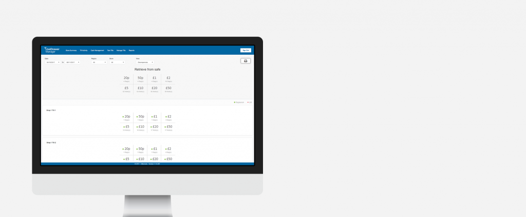 Right - Grey (Optimal Cash Levels) - Tellermate USA