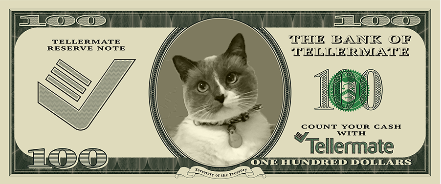 cat NRF banknote - Tellermate USA