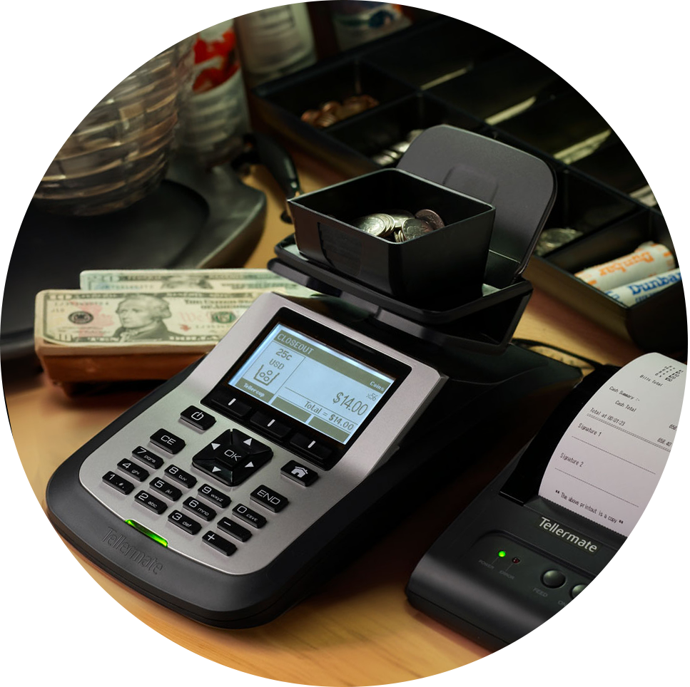 Count your cash faster than you can make a cappuccino! - Tellermate USA
